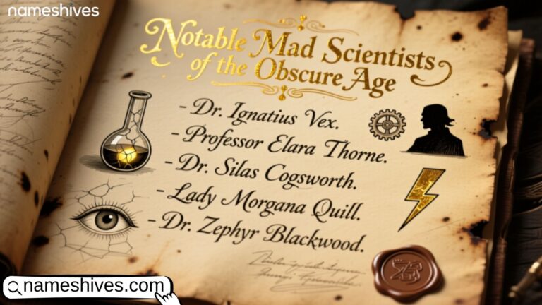 300+ Mad Scientist Names for Your Next Genius Sci-Fi Villain