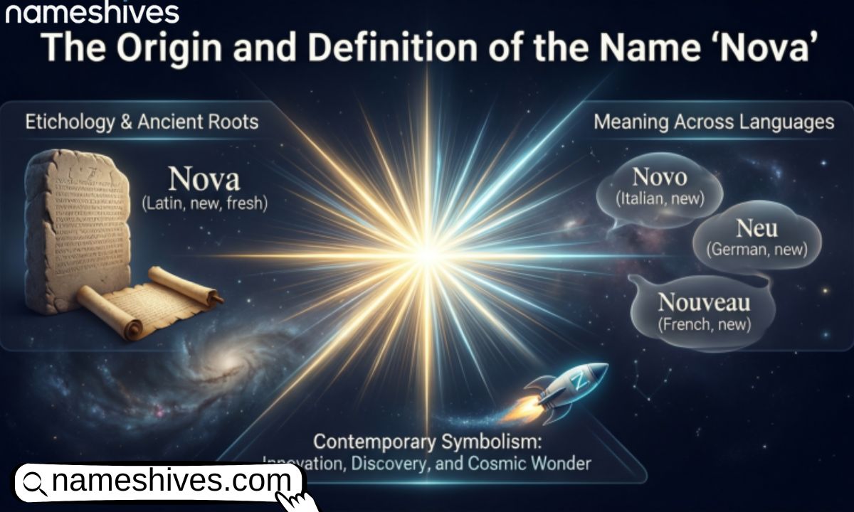 Nova Name Mean, Origins, Nicknames, and Spiritual Insights