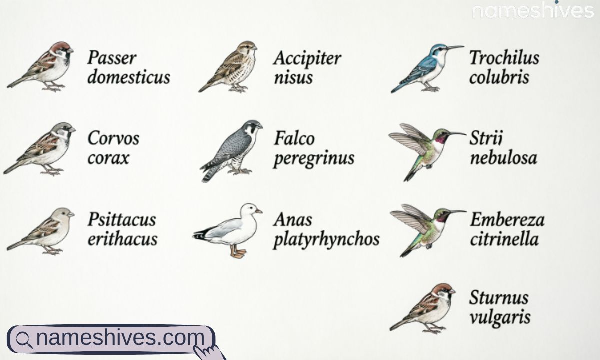 Explore 200 Amazing Scientific Names of Birds Species